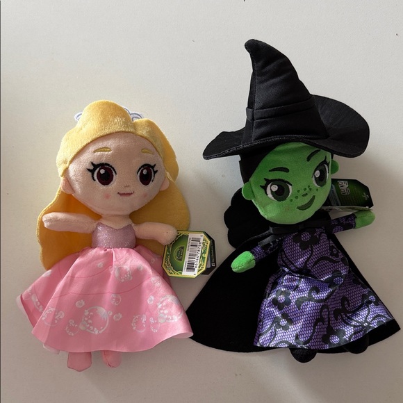 Wicked | Toys | Wicked Set Plush Glinda Elphaba | Poshmark